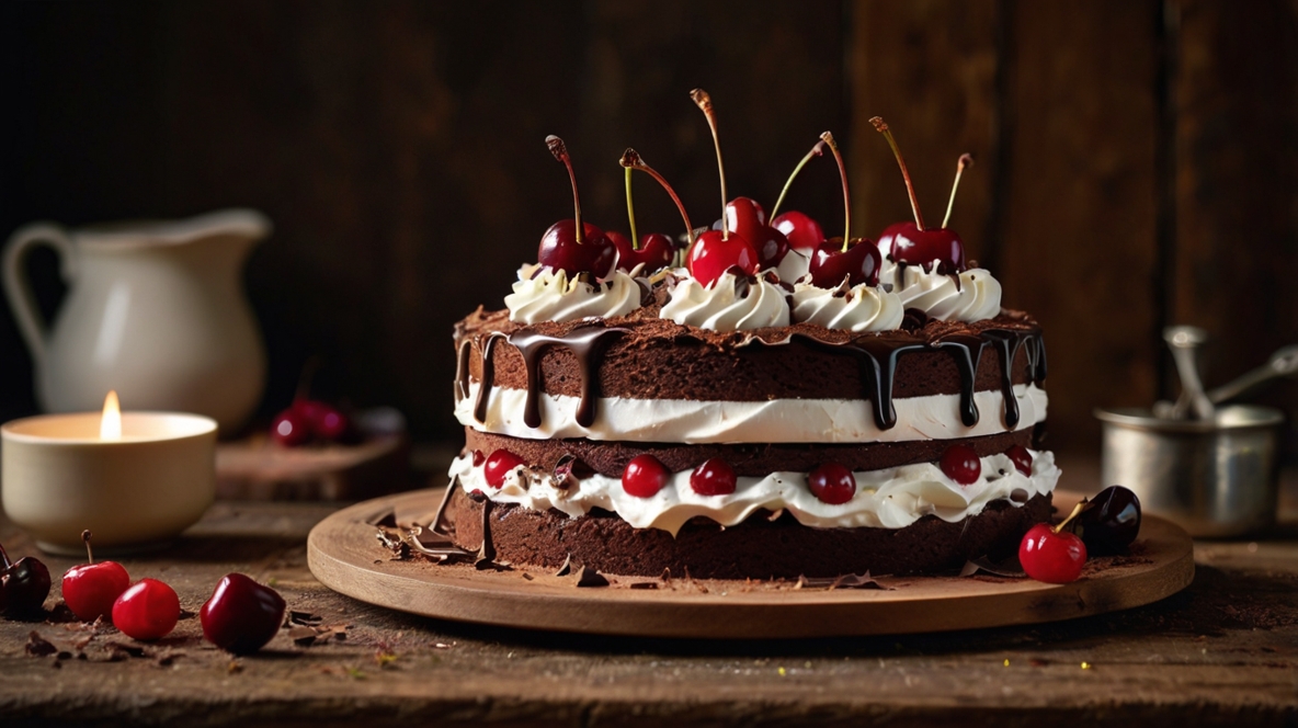 Schwarzwälder Kirschtorte – Black Forest Cake - Tasty Spot
