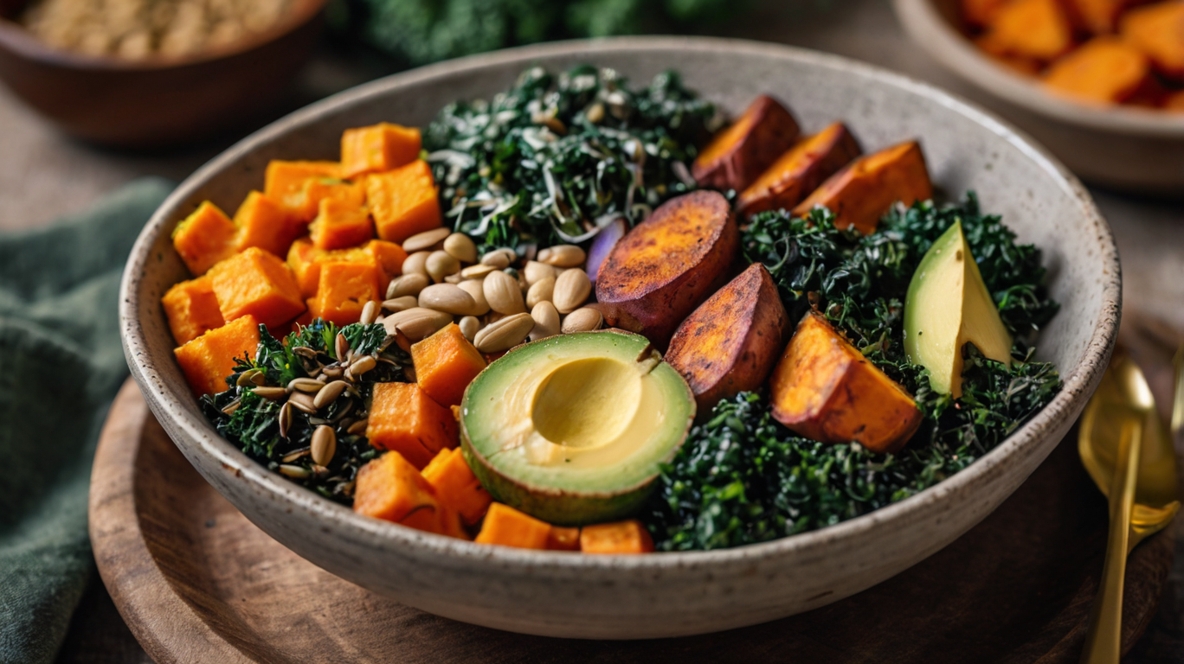 Sweet Potato & Red Lentil Buddha Bowl - Tasty Spot